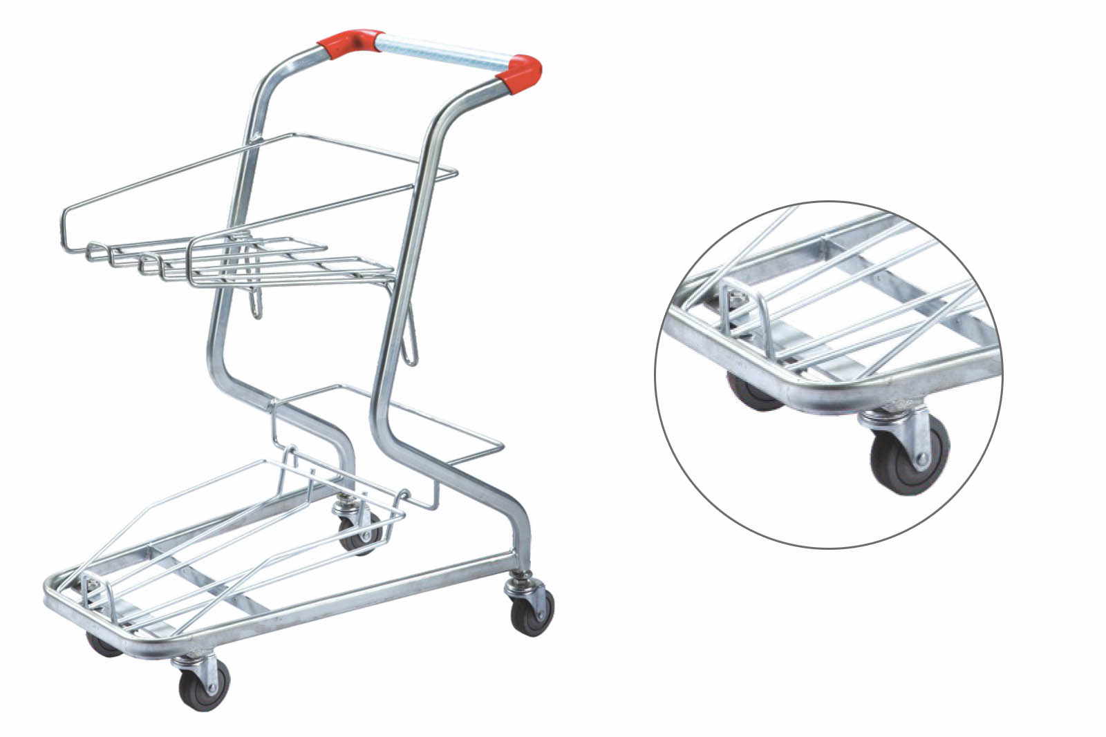 KAΡΟΤΣΙ ΜΕ ΚΑΛΑΘΙ 680x460x900mm - Raffex