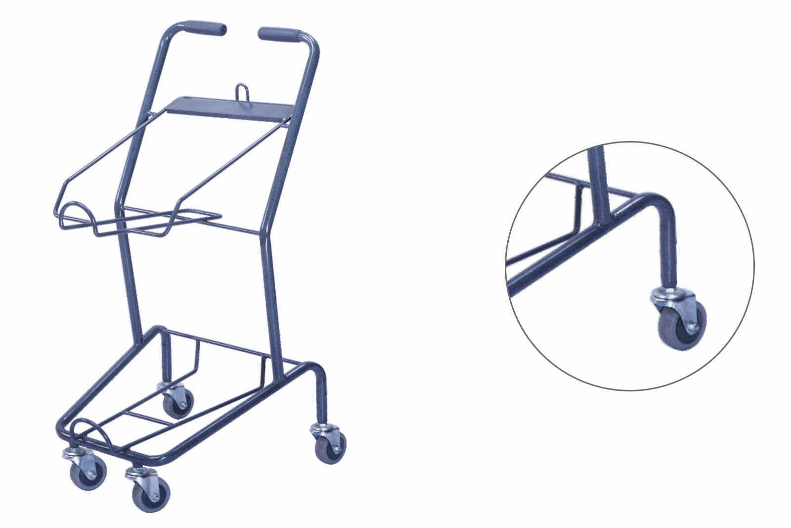 KAΡΟΤΣΙ ΜΕ ΚΑΛΑΘΙ 560x410x940mm - Raffex